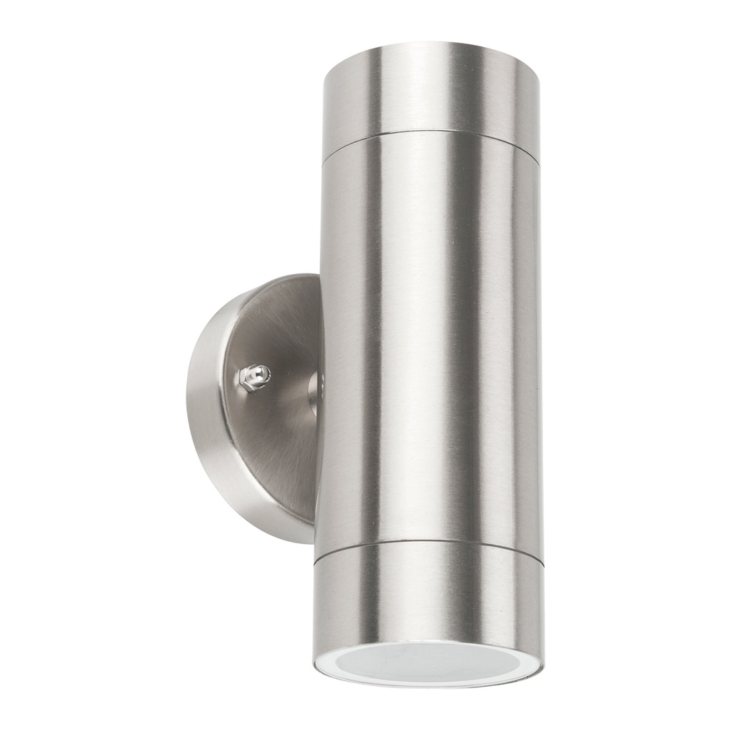 Arbotante doble Luz GU10 Inox | Grupo Lumimexico